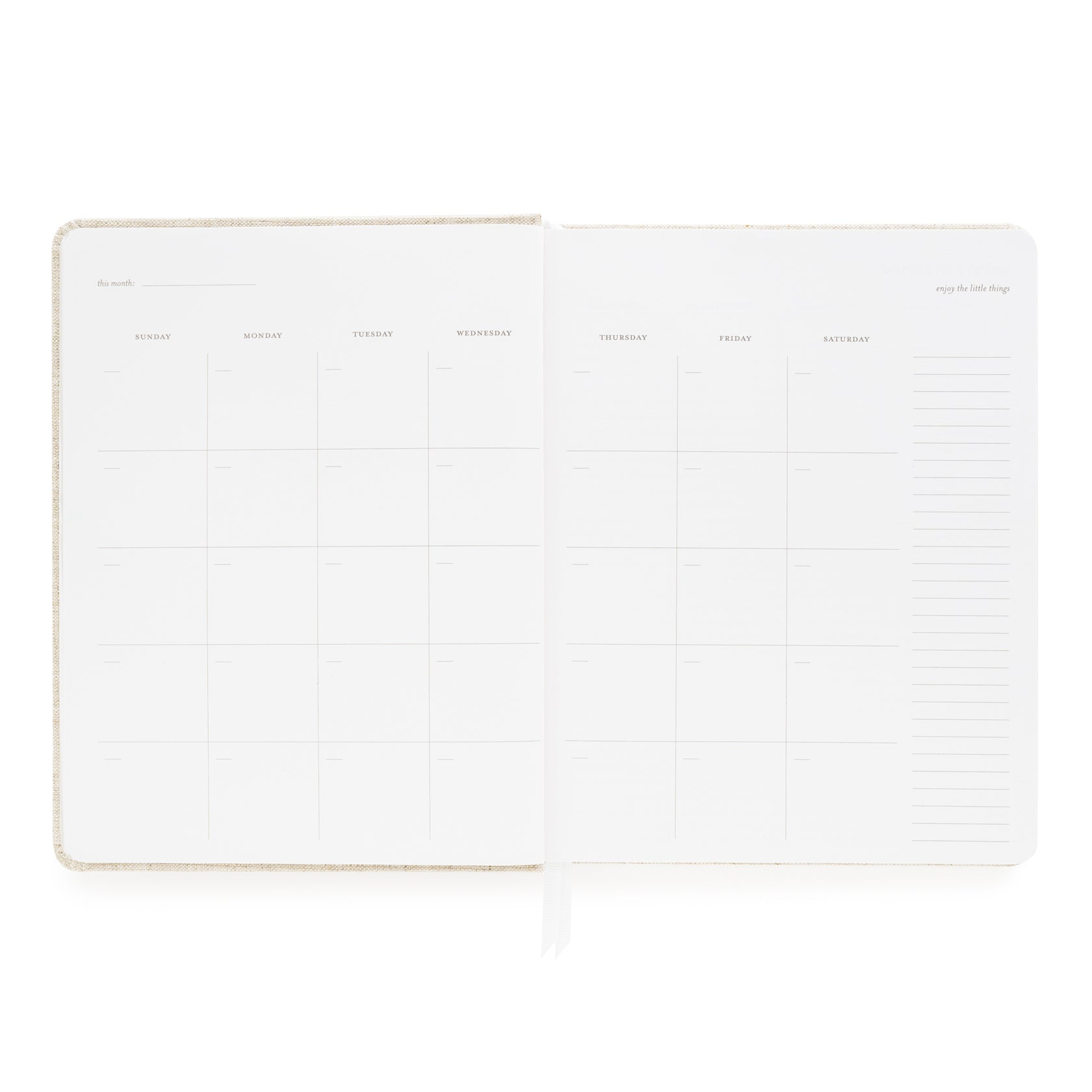 Pale Pink Undated Weekly Planner | Sugar Paper