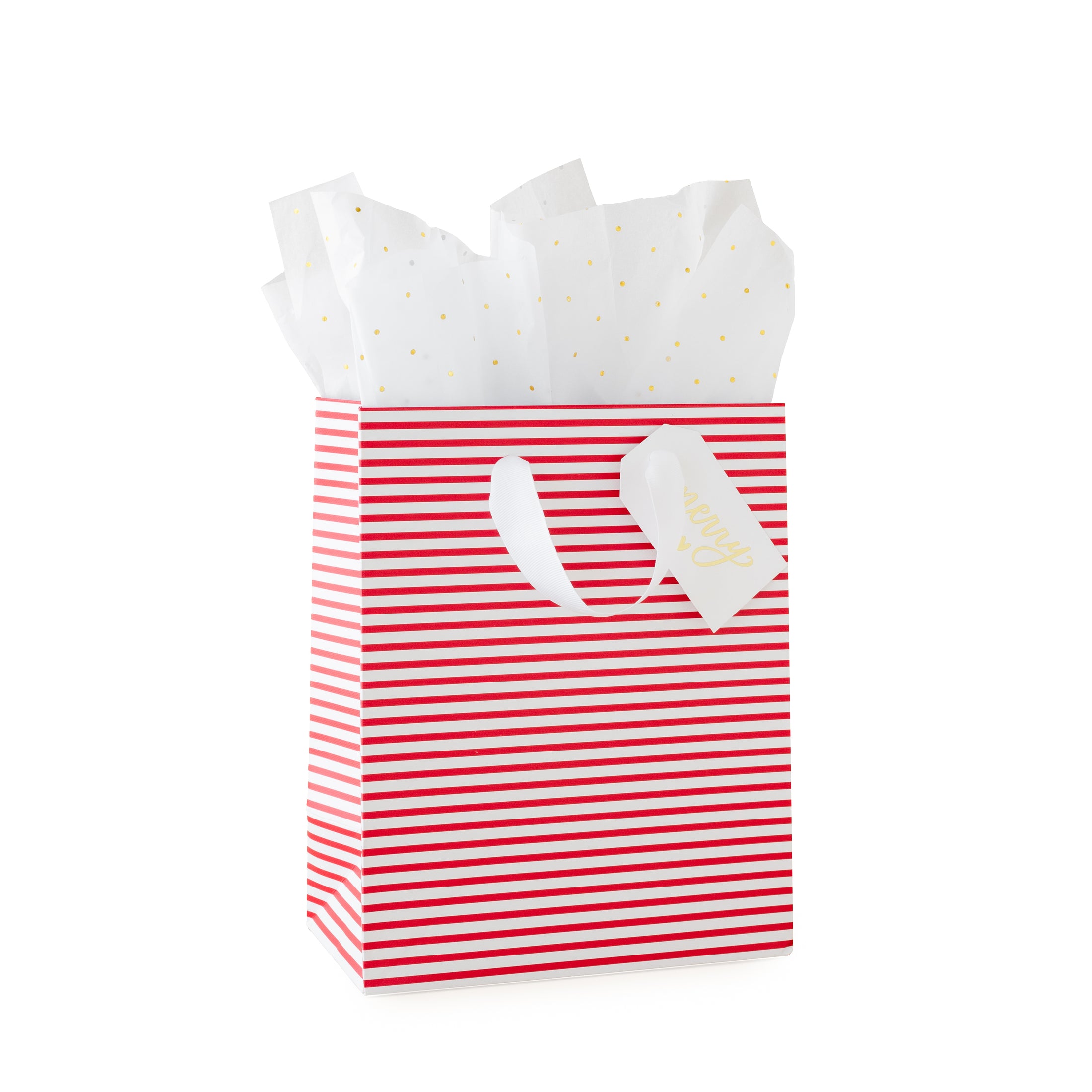 Candy Cane Stripe Gift Bag Set | Sugar Paper