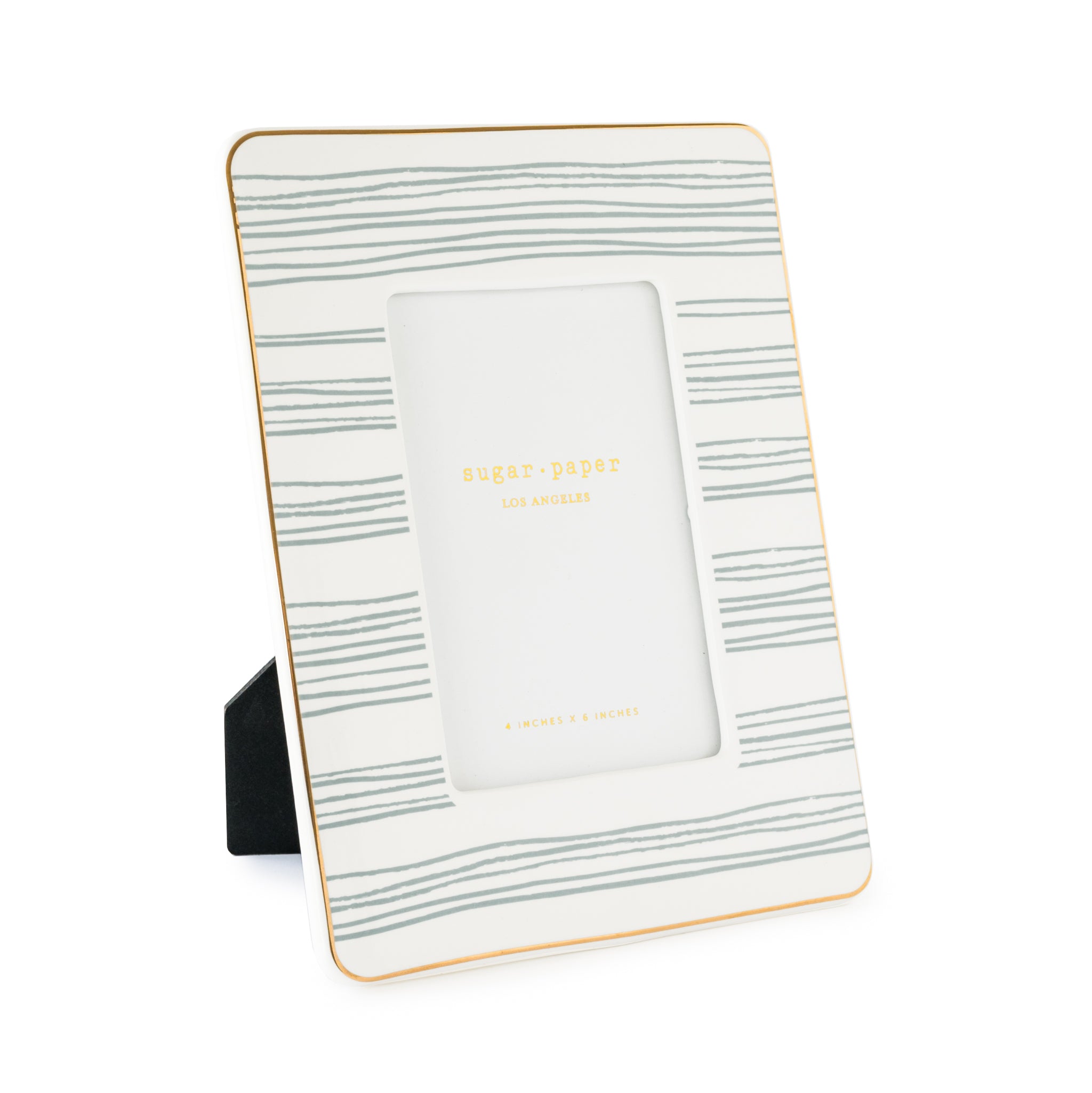 Dusty Blue Stripe Frame | Sugar Paper