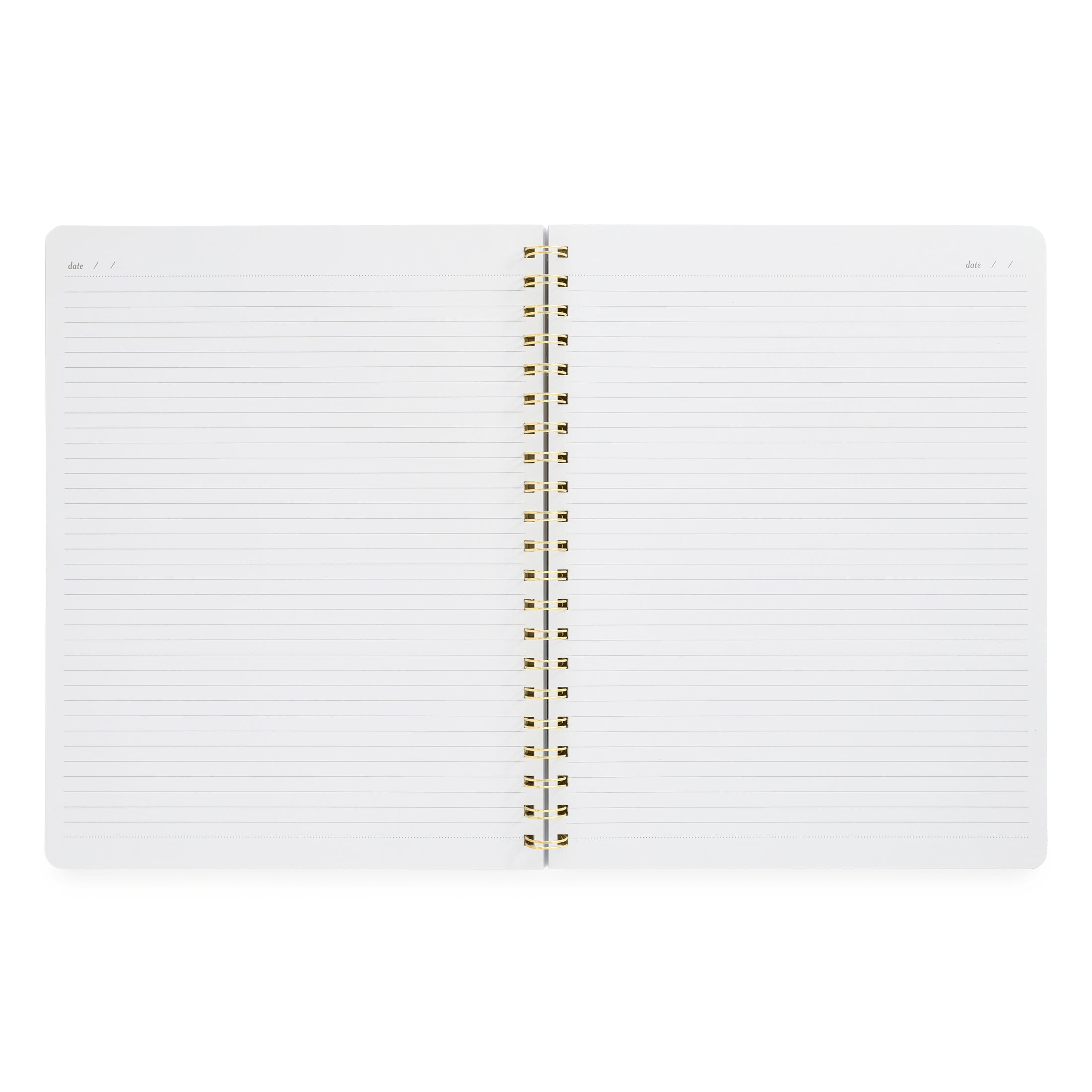 Spiral Bound Notebook, Grey Stripe | Sugar Paper