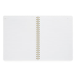 Spiral Bound Notebook, Grey Stripe | Sugar Paper