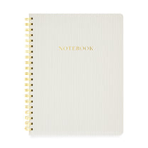 Spiral Bound Notebook, Grey Stripe | Sugar Paper