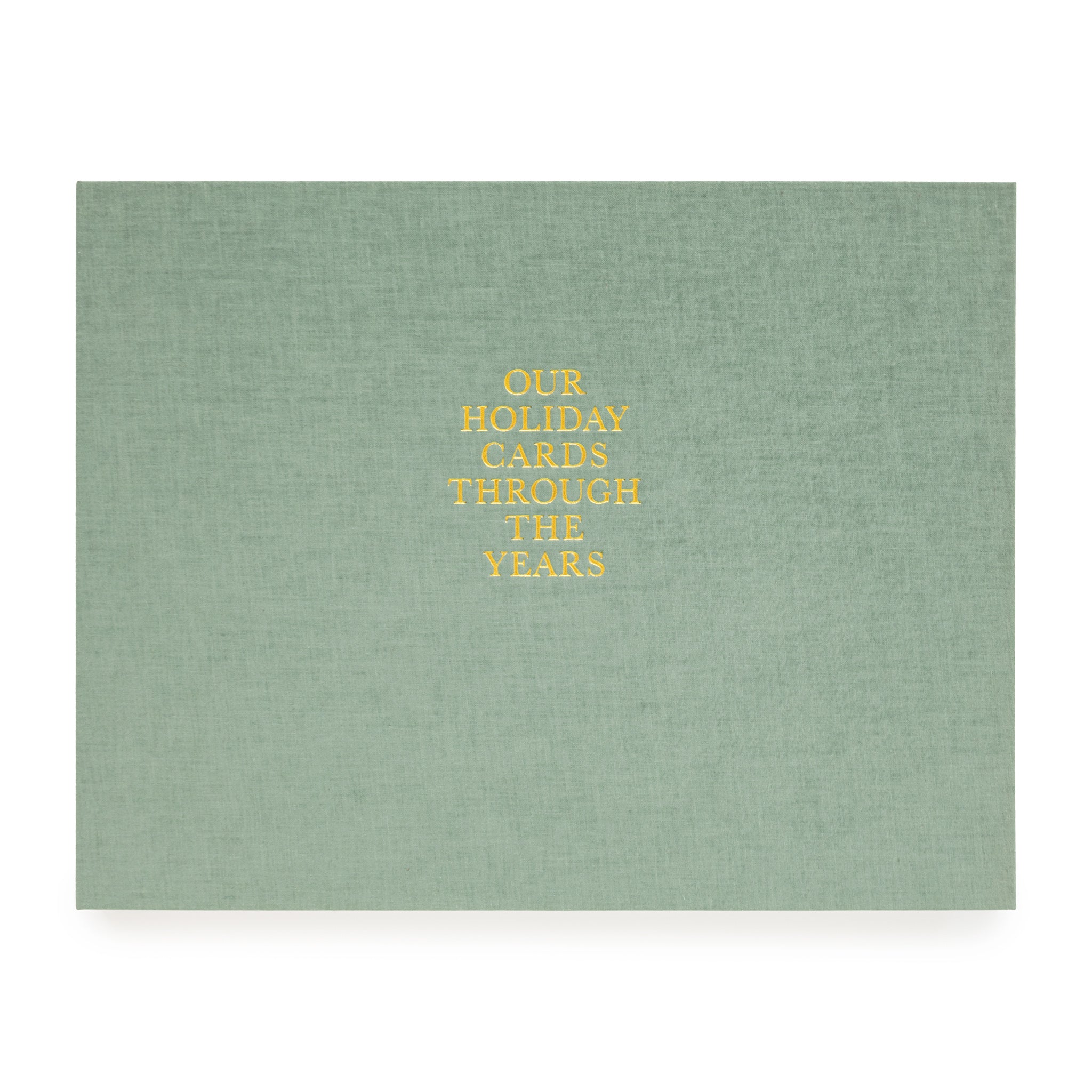 Sage Green Holiday Card Keepsake Book | Sugar Paper