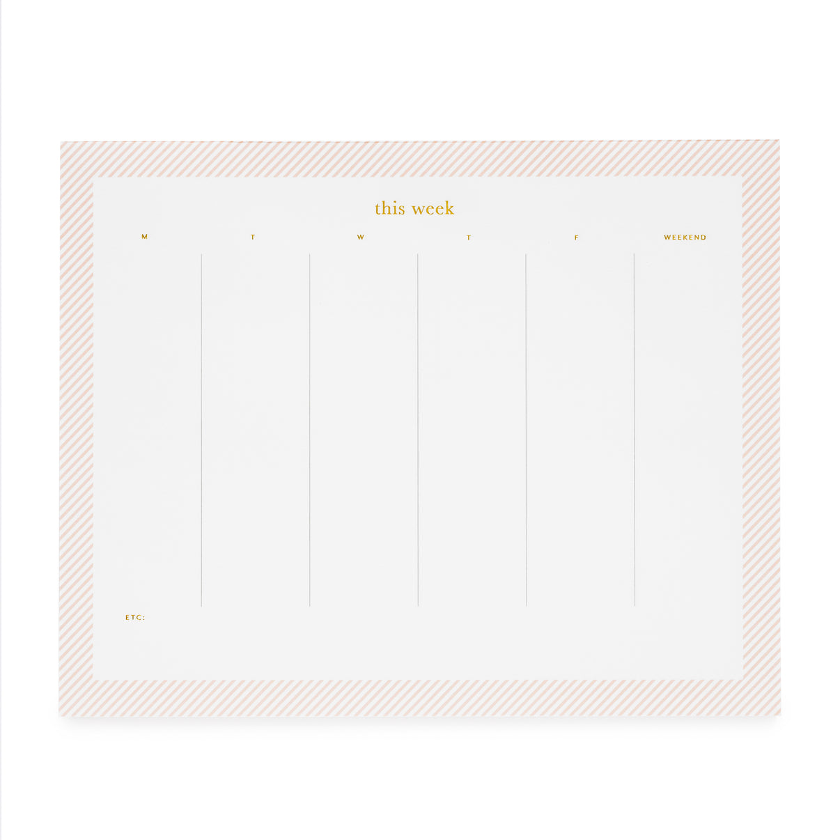 Pink Weekly To Do List Pad | Sugar Paper