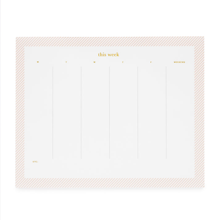 Pink Weekly To Do List Pad | Sugar Paper