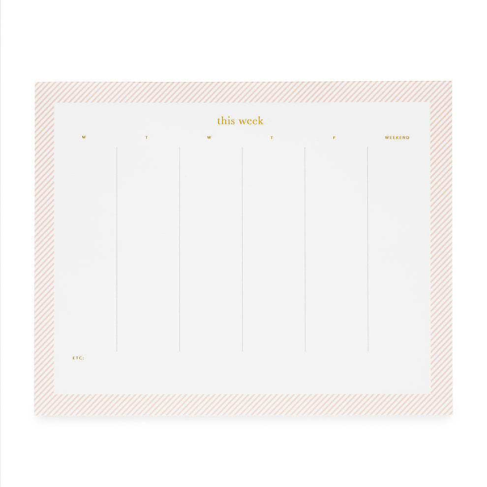 Pink Weekly To Do List Pad | Sugar Paper