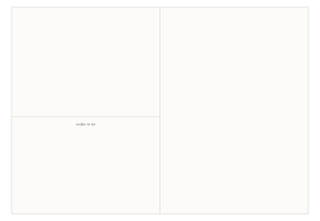 Recipe Book | Sugar Paper