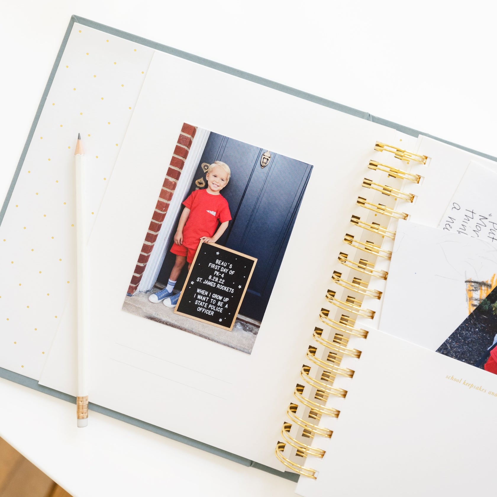 School Memory Book, Harbor Blue | Sugar Paper