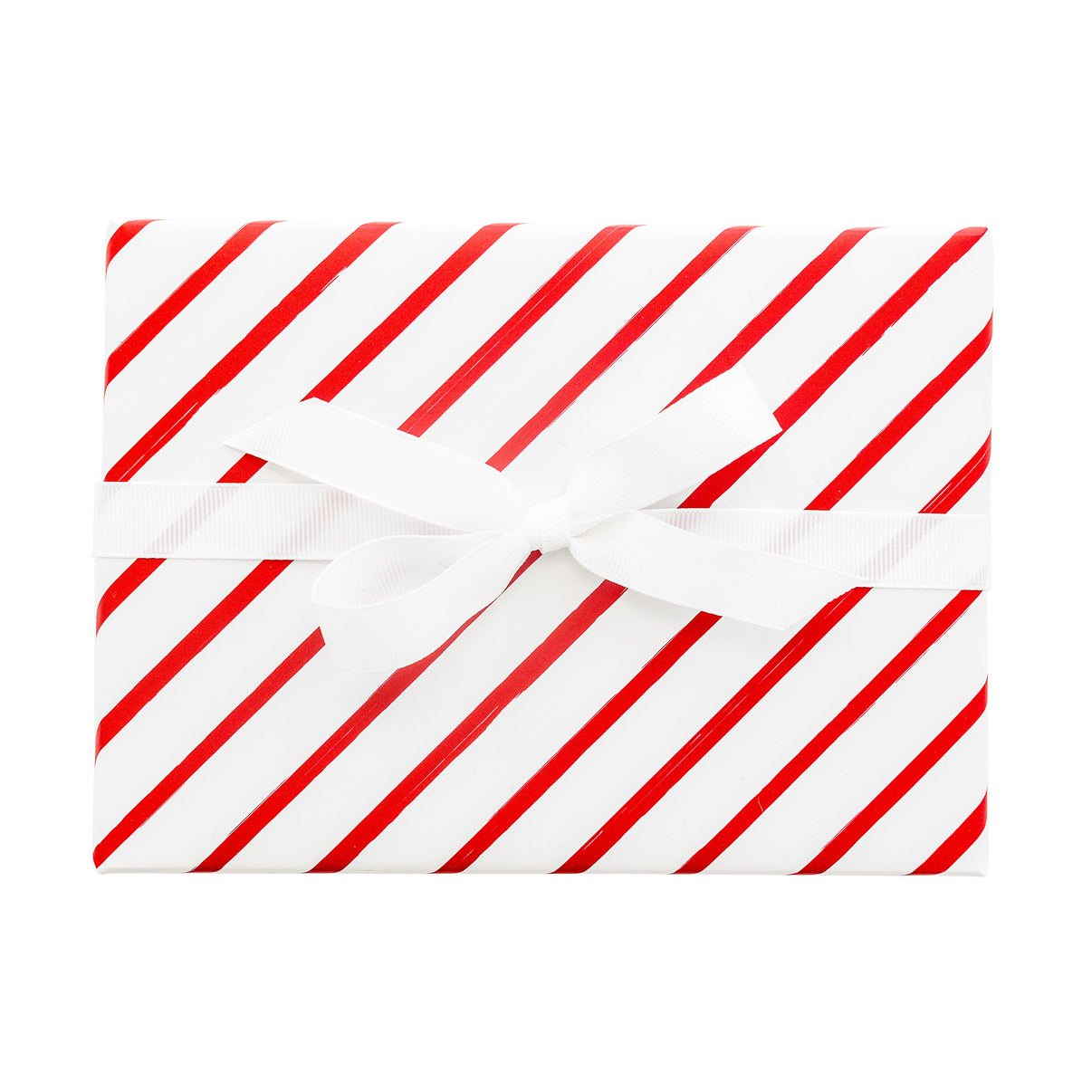 Red Diagonal Stripe Wrapping Paper | Sugar Paper