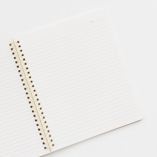 Spiral Bound Notebook, Office Green | Sugar Paper