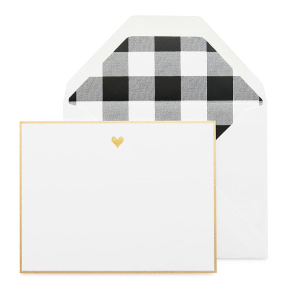 Black Gold Heart Note Set – Sugar Paper