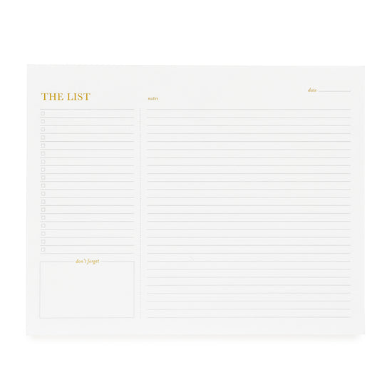 To Do List Pad, White | Sugar Paper