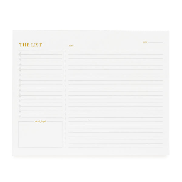 To Do List Pad, White | Sugar Paper