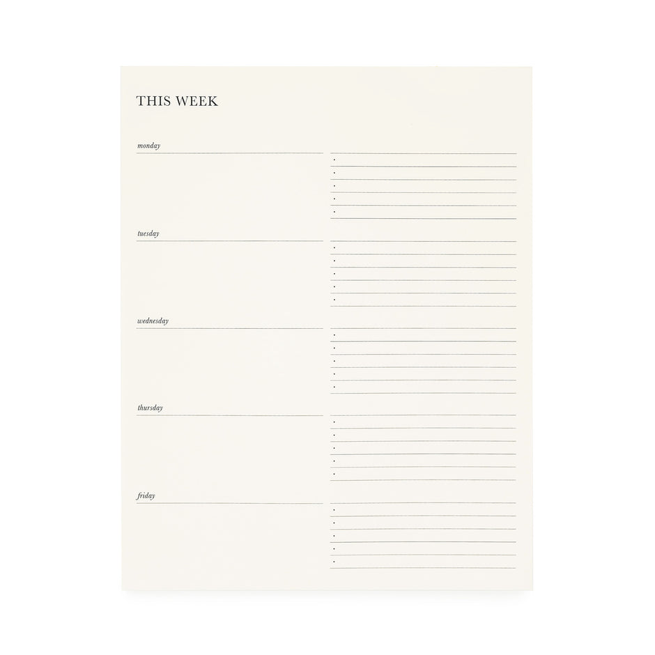 Weekly Planning Pads – Sugar Paper