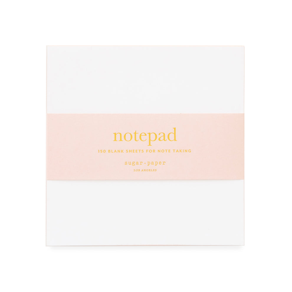 Pale Pink Painted Notepad | Sugar Paper