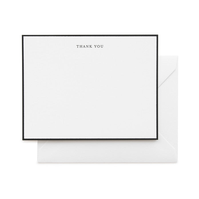 Simple Thank You, Black Note Set – Sugar Paper