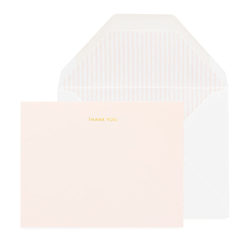 Pale Pink Thank You Note Set – Sugar Paper