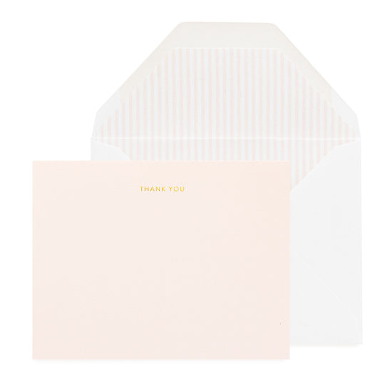 Pale Pink Thank You Note Set – Sugar Paper